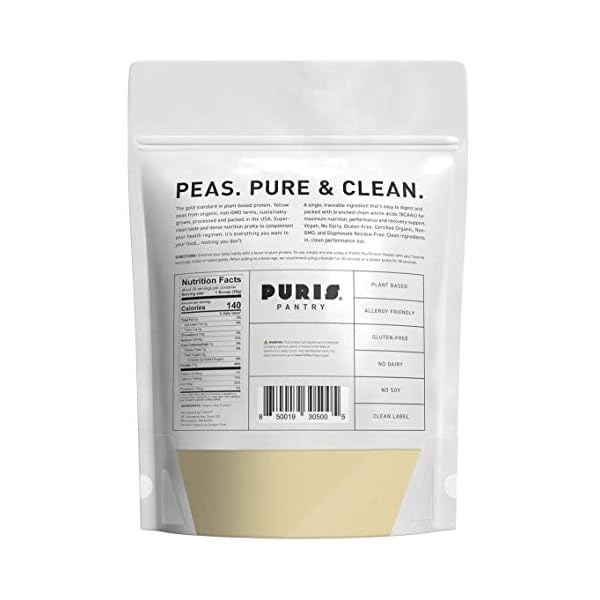 PURIS® Organic Pea Protein Powder, 100% Grown, Processed and Packed in ...