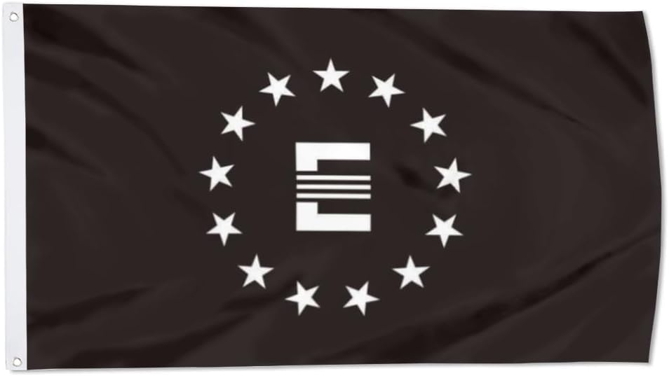 Amazon.com : 2But Enclave E American Flag 3x5Ft banner (13 star Black ...