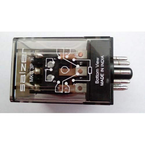 Salzer Relays MKG3P 240VAC TYPE 11 Pin AC Relay With Plug in Base ...