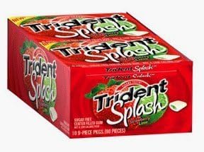 Trident Splash Trident Sugar Free Gums Splash Strawberry Lemon Flavor ...