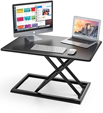 AboveTEK Compact & Solid Aluminum Standing Desk, 30" Desktop Platform ...
