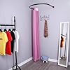 Amazon.com: Generic U-Shaped Fitting Room Curtain Rod - Stainless Steel ...