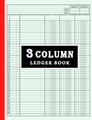 Amazon.com: 4 Column Ledger Book: Large Simple Four Column for ...