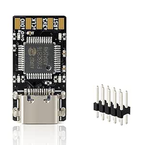LuatOS USB C DAPLink Programmer and Debugger for ARM Cortex-M MCUs, STLINK JLINK Downloader ...