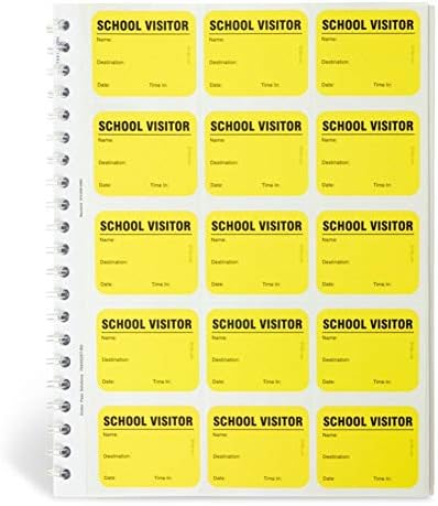 Amazon.com : Visitor Log Book, Spiral-Bound Self Expiring Visitor ...