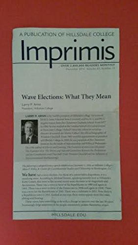 Imprimis Magazine - December 2014 - Wave Elections: What They Mean ...