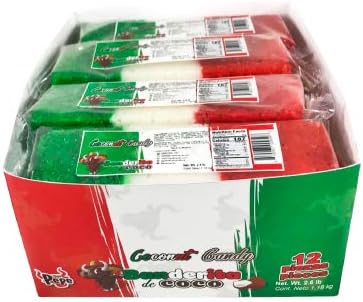 Amazon.com: Mexican coconut candy Bandera de Mexico dulce de cocada 50 ...