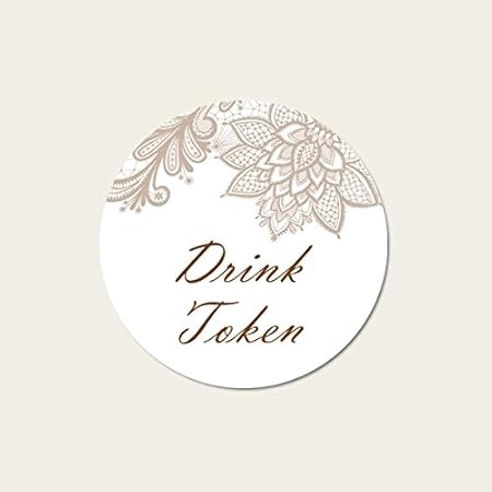 500 Pcs Drinks Tokens, Paper Ticket Tokens Beer Festival Tokens Free ...