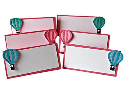 Amazon.com: Hot Air Balloon Name Cards (Set of 6) : Home & Kitchen