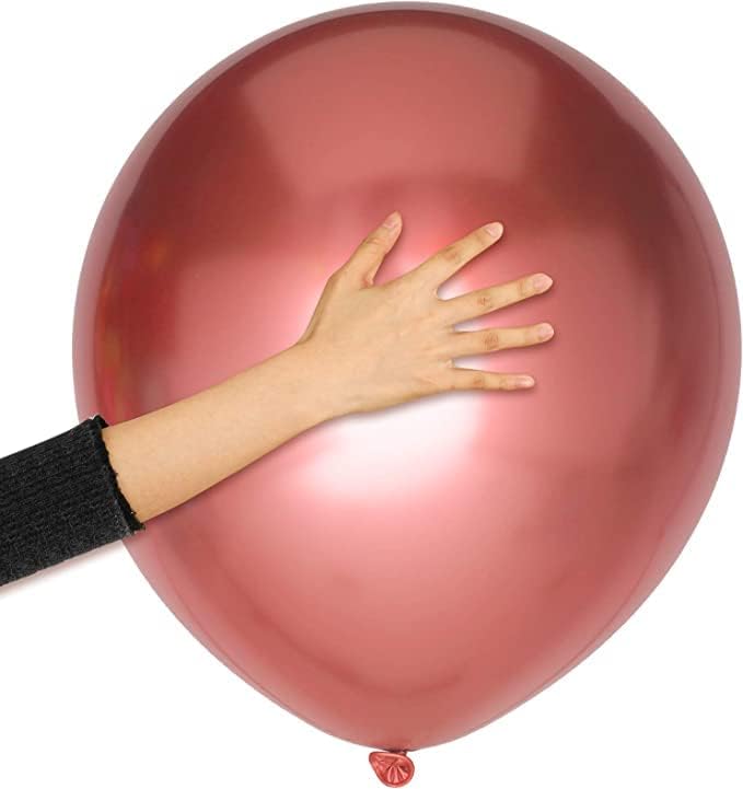 Party Port Shiny Rose Gold Chrome Bladder Balloon for Birthday ...