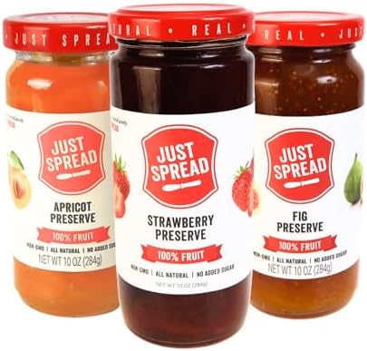 Amazon.com: Just Spread 100% Fruit Preserve | Made with Real Fruit ...