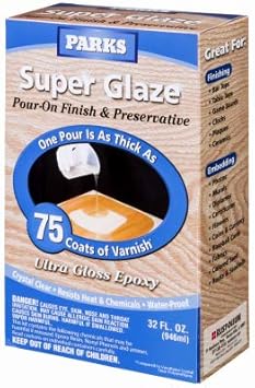 Amazon.com: Parks 241352 Super Glaze Epoxy, Ultra Gloss, 32-oz ...