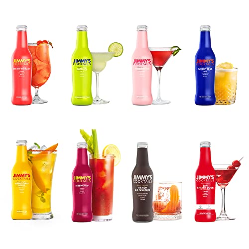 Jimmy's Cocktails Assorted Flavours Cocktail Mixer (Pack of 8) - Finely ...