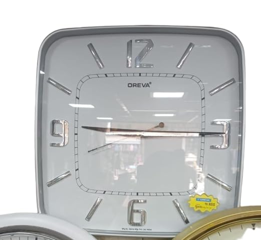 Buy Bunty Watch CO OReva Classic Square Plastic Analog Wall Clock ...