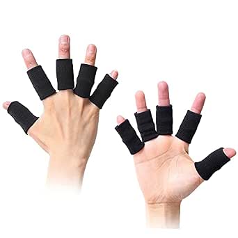 10pcs Summer Sport Elastic Arthritis Trigger Finger Sleeves Braces ...
