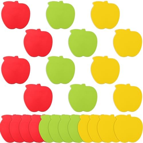 Amazon.com : Kolldenn 24 Pads Back to School Apple Shaped Teacher ...