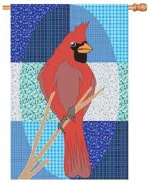 Amazon.com : Premier Designs Cardinal House Flag : Flagpole Hardware ...