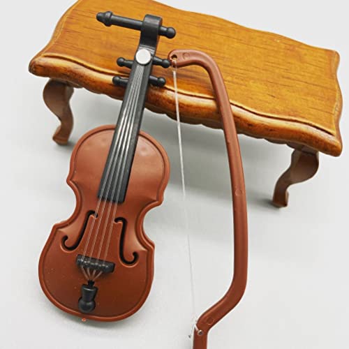 Tixiyu Miniature Violin with Bow Stand Support Worlds Smallest Violin ...
