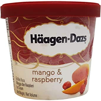 Haagen Dazs Ice Cream, Mango & Raspberry, 100ml : Amazon.in: Grocery ...