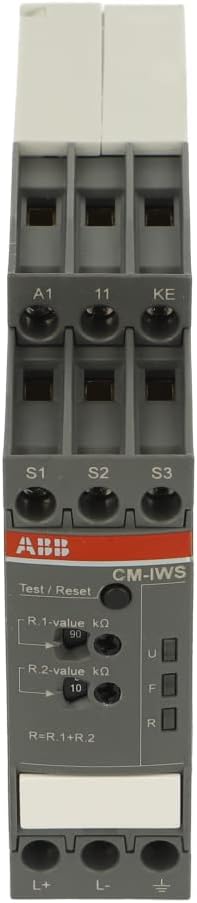 Amazon.com: 1SVR730660R0100 | CM-IWS.1S | ABB 絕緣監控繼電器,1CO,1-100KOHM,24-240VAC/DC : 工業與科學