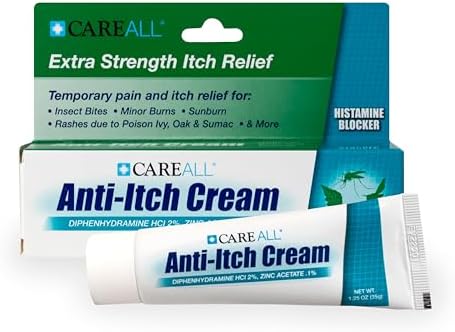 Amazon.com: CareAll Anti-Itch Cream 1.25oz Histamine Blocking ...