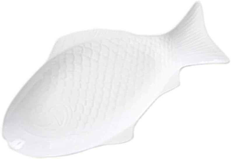 Amazon.com | DOITOOL Fish Plate Fish Plate Ceramic Serving Platter Dish ...