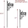 Amazon.com: Reflective Ironwork Address Sign by Whitehall Products ...