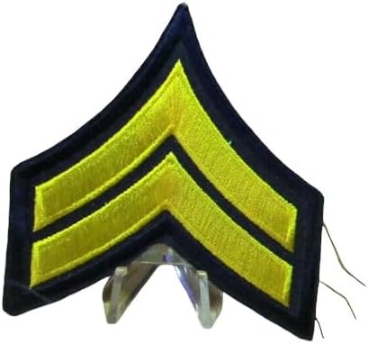 Amazon.com: Cloth Corporal Stripe Black Outlines with Gold Stripe