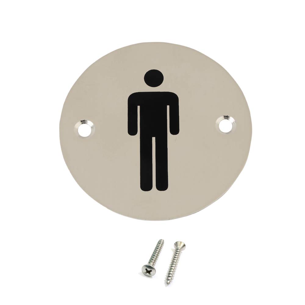 Btl Male Door Sign Men Circular Toilet Signage Man Restroom ...