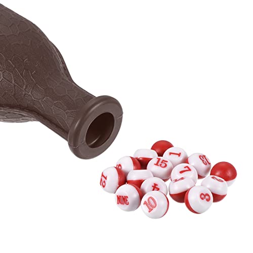 PATIKIL Billiard Kelly Pool Shaker Bottle Plastic with 16 Numbered ...