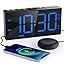 Mesqool Loud Alarm Clock with Bed Shaker for Deaf, Heavy Sleepers ...