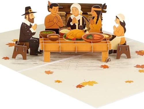Amazon.com: iGifts And Cards Thanksgiving Pop-Up Card – 3D Pilgrim ...