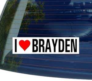 Amazon.com: I Love Heart BRAYDEN - Window Bumper Sticker : Automotive