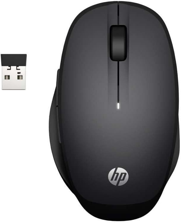 HP Dual Mode 300 Mouse with Bluetooth and 2.4 GHz Wireless Connection ...