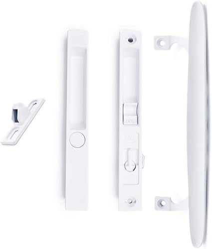 Amazon.com: Flush Mount Non-Keyed Sliding Glass Patio Door Lock Handle ...