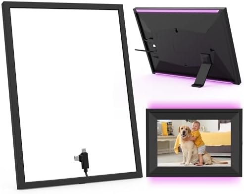 Amazon.com : BIGASUO LED Light Outer Frame for Digital Picture Frame ...