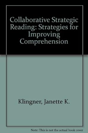 Amazon.com: Collaborative Strategic Reading: 9781570354526: Klingner ...