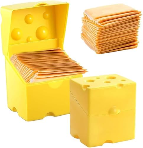Amazon.com: Cheesy Pod – Sliced Cheese Container for Fridge - Airtight ...