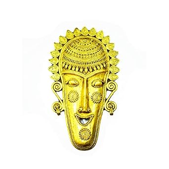 Dhokra Tribal Mukhota (Mask) : Amazon.in: Home & Kitchen