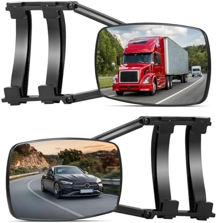 2 x Caravan Towing Mirrors Universal Wing Mirror Extensions Attachments ...