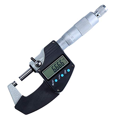 Digital Outside Micrometer, Electronic Display Micrometer with Carbide ...