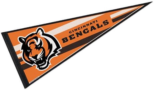 Amazon.com : Cincinnati Bengals Official 30 inch Large Pennant : Sports ...