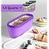 Amazon.com: luxail Ice Cream Containers for Homemade Ice Cream,Reusable ...