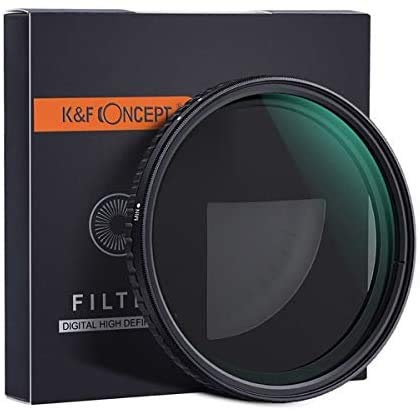 Amazon | K&F Concept NANO-X 可変NDフィルター 43mm ND8~ND128 KF