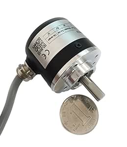 38mm Outer Diameter 6mm Solid Shaft Rotary Encoder 2500PPR Push-pull ...