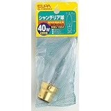 ・ブランド:エルパ(ELPA)・製造元:朝日電器・製造元/メーカー部品番号:G-705H(C)・シャンデリア球40W。