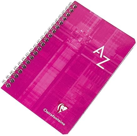 Spiral A5+ A-Z Tab Seyes Grid 100 Page Index Book Paper Notebook ...
