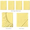 Amazon.com: BYSURE 6 Pieces Bed Sheets Set(Queen, Yellow) - Hotel ...