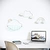 Amazon.com - Cevillo Wall Mounted Wire Basket – Blue Metal Hanging ...
