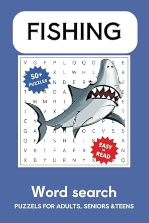 Fishing Word Search Puzzle Book: Words Searches with Easy to Read about ...